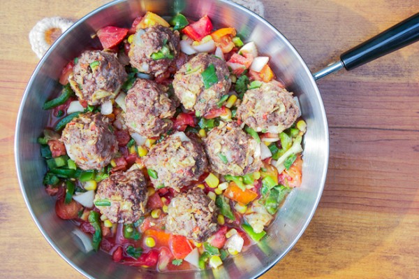 Spicy Southwest Meatballs | Horses & Heels
