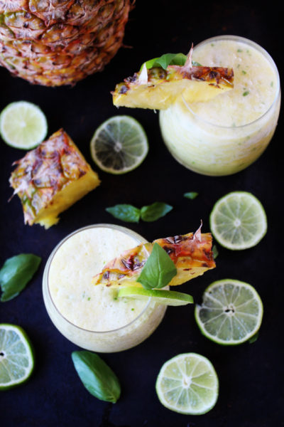 Easy Pineapple Basil Cocktails by the Batch - Horses & Heels