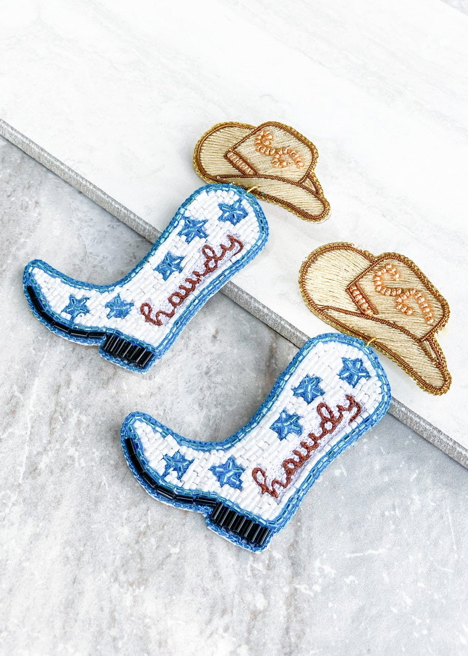 Statement Earrings with a Western Touch - Horses & Heels